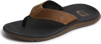 Reef Zehentrenner Sandale Herren Santa Ana LE, Black and Tan 39 EU
