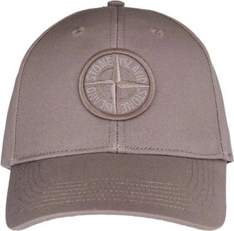 Stone Island Homme, Accessoires, Gris, Taille: ONE Size Casquette de baseball avec broderie boussole