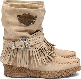 El Vaquero Femme, Chaussures, Beige, Taille: 40 EU Lena Wedge Moccasin Bottes