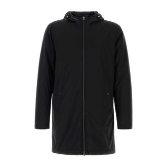 Herno Homme, Manteaux, Noir, Taille: L Parka en nylon stretch