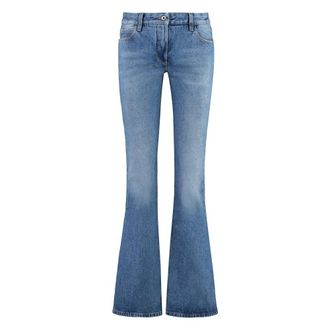 Off-white Schlanke ausgestellte Jeans - - Jeans - Damen - Blau - W27