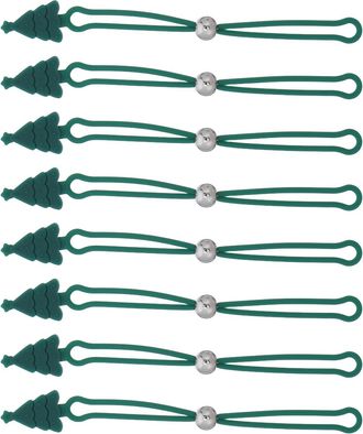 Cabilock 8 St&uuml;ck Verstellbare rutschfeste Silikon Christbaumkugel Haken Wiederverwendbare Aufh&auml;ngehaken f&uuml;r Weihnachtsdeko Innen Au&szlig;en Vielseitige Kabelbinder 