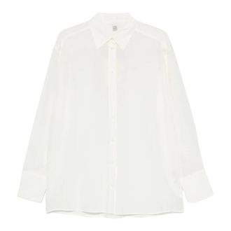 Toteme Seidenkrepp-Hemd - - Blouses & Shirts - Damen - Wei&szlig; - S