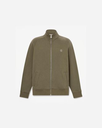 Timberland Exeter River Sweatshirt mit durchgehendem Rei&szlig;verschluss f&uuml;r Herren in Gr&uuml;n/Braun, Herren, Gr&uuml;n, Gr&ouml;&szlig;e