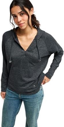 Roxy Destination Surf Hooded Sweatshirt, Anthracite, XL Womens