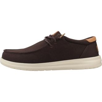 Hey Dude Homme, Chaussures, Brun, Taille: 45 EU Paul Canvas
