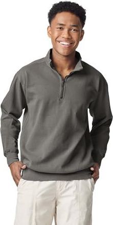 Comfort Colors 1/4 Zip Sweatshirt, Style G1580 Maillot de survêtement, Gris, M Homme