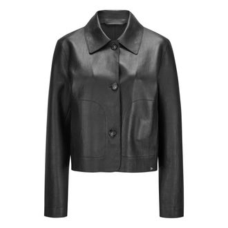 Milestone Femme, Vestes, Noir, Taille: 44 FR Veste en cuir MSCanna