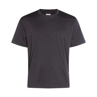 Eleventy Modal Baumwoll-T-Shirt - - Tops - Herren - Schwarzk - 2XL