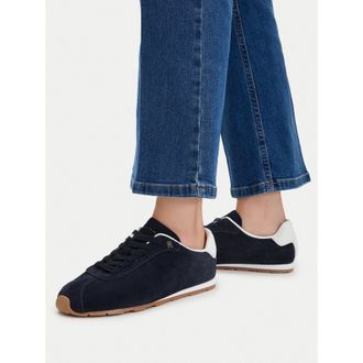 Tommy Hilfiger Sneakers Tommy Hilfiger Th Bella Low Runner Suede FW0FW09189 Dunkelblau
