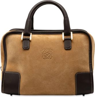 Loewe Crossbody Bags - Suede Amazona 28 Handbag - Gr. unisize - in Braun - f&uuml;r Damen