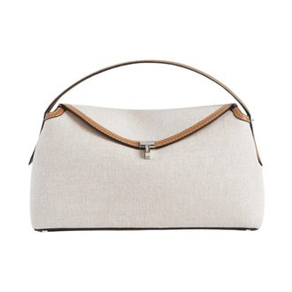 Toteme T-Lock Clutch - - Bags - Damen - Beige - ONE SIZE