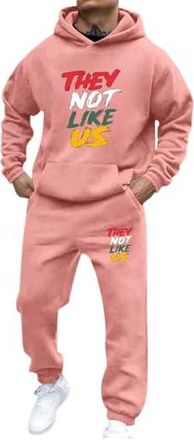 Generic Surv&ecirc;tements pour homme avec capuche imprim&eacute;e, jambe droite, ensemble de jogging d&eacute;contract&eacute;, sport, haut et pantalon, 2 pi&egrave;ces v&ecirc;tements de sport, 06