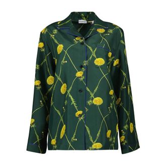 Burberry Seidenhemd mit L&ouml;wenzahn-Print - - Blouses & Shirts - Damen - Mehrfarbig - M