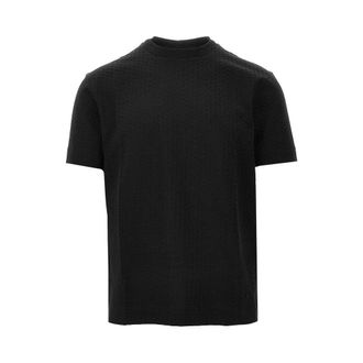 Emporio Armani Diamond motif jacquard cotton T-shirt Man M