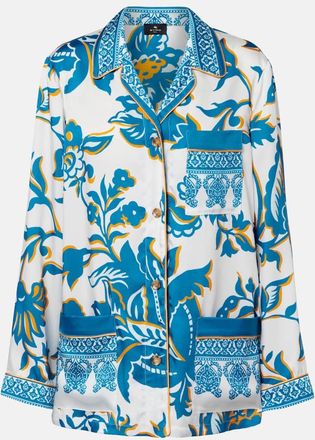 Etro Bedruckte Bluse aus Cr&ecirc;pe de Chine