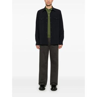 Aspesi Wool Blend Shirt Jacket - Navy