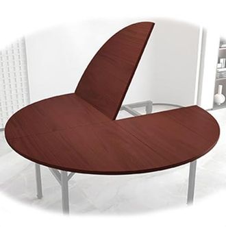 Generic ZYXQQJ Plateau De Table Ronde Pliante en Bois De 120 &Agrave; 180 Cm De Diam&egrave;tre, Grande Extension Circulaire, Table De Salle &Agrave; Manger Temporaire sans Pieds(