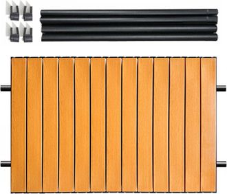 Generic Klappbarer Campingtisch | Robuster Gartentisch,Metallplatte Tischplatte Ersatz F&uuml;r Hinterhof Camping Auto Wohnwagen Picknick, Picknicktisch Strands