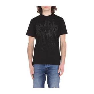 John Richmond Studded T-Shirt - - Tops - Herren - Schwarzk - XL