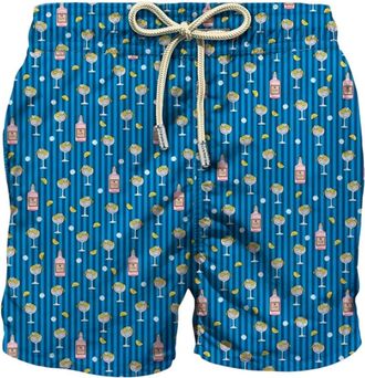 MC2 Saint Barth Homme, Maillots de bain, Bleu, Taille: XL Lighting Micro Swim Shorts