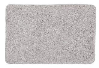 Kleine Wolke Badteppich Scott mit 50 x 70 cm in Silbergrau aus 100% Polyester