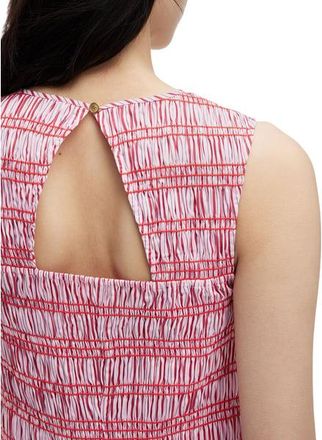 Tommy Hilfiger Robe longue col rond en coton ray&eacute;