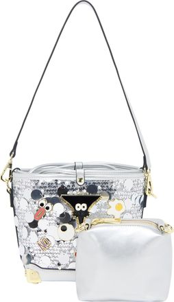 Mymo Beuteltasche Beuteltasche Frauen Silber