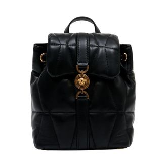 Versace Kleio Gesteppter Nappa-Rucksack - - Bags - Damen - Schwarzk - ONE SIZE