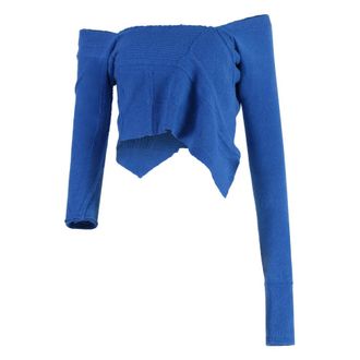 Talia Byre Gestricktes Crop Top - - Knitwear - Damen - Blau - L
