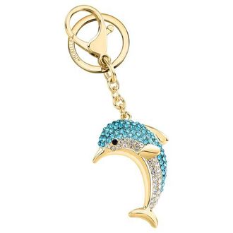 Morellato Porte-cl&eacute;s Femme en Acier, Or, Cristaux, Dauphin, Collection MAGIC, Id&eacute;es Cadeaux Femme - SD0406