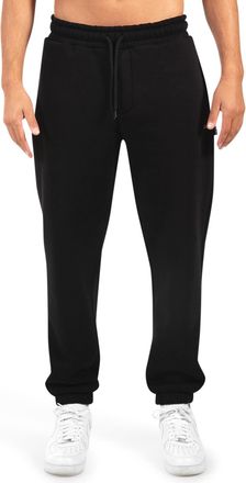 Smilodox Jogginghose Herren Cedrik, Oversize Sweathose mit Taschen, Kordelzug am Bund, Metalllabel auf dem Oberschenkel, weichem Material, Bequeme Freizeithose