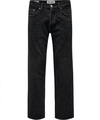 Only & Sons Onsedge Straight Black 6985 Tai DNM Noos