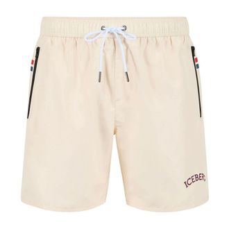 Iceberg Homme, Maillots de bain, Beige, Taille: M Boxer Swim Shorts