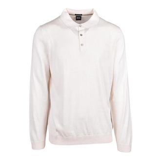 HUGO BOSS Gestricktes Poloshirt - - Tops - Herren - Beige - L