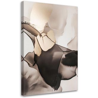 Artgeist Tableau d&eacute;co Abstraction 3D Beige Brun Moderne 60x90