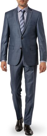 Carl Gross Carl Gross Herren Anzug blau meliert