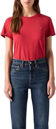 Levi's Damen Perfect Tee,Scarlet Smile,S