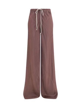 Rick Owens Silk Trousers - Purple