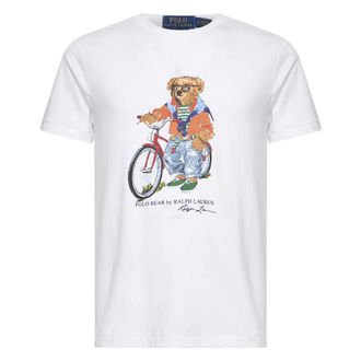 Polo Ralph Lauren Homme, Tops, Blanc, Taille: XL Summer Bear T-Shirt