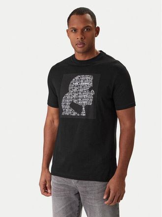 Karl Lagerfeld T-Shirt 755075 561252 Schwarz Regular Fit