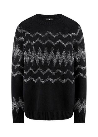 Riani Gemusterter Pullover aus Wollmischung