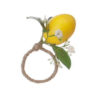 Generic 6 St&uuml;ck Serviettenring, Zitronen-Serviettenring, Serviettenpapierring, Esstischdekoration, Weihnachts-Serviettenring f&uuml;r Tischdekoration, Gelb A