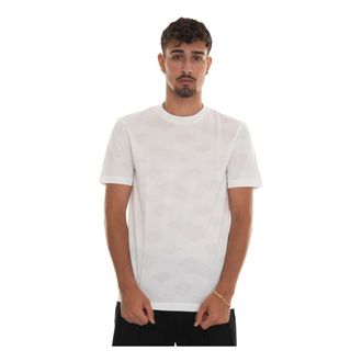 HUGO BOSS T-Shirt mit abstraktem Design und kurzen &Auml;rmeln - - Tops - Herren - Wei&szlig; - 3XL