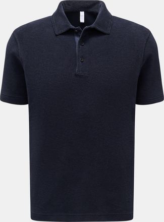 04651/ Herren - Frottee-Poloshirt Terry Polo navy