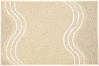 Kleine Wolke Badteppich Move mit 60 x 90 cm in Sandbeige aus 100% Polyester