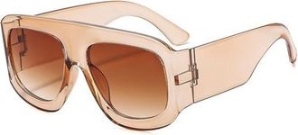 Generic Lunettes De Soleil Carr&eacute;es &Agrave; Grande Monture For Hommes Et Femmes, Tendance, For Lext&eacute;rieur, Les F&ecirc;tes La Conduite(Brown)