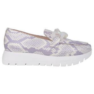 Wonders Lila Silber Loafers Leichte Bequeme Schuhe - - Shoes - Damen - Mehrfarbig - 36 EU