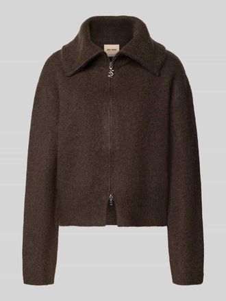 Mos Mosh Strickjacke aus Mohair-Mix mit Label-Detail Modell Hulda