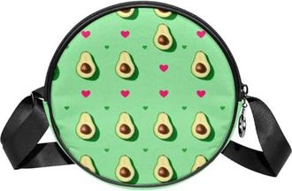 Generic Sac &agrave; bandouli&egrave;re Circle pour femme, petit sac &agrave; bandouli&egrave;re avec fermeture &eacute;clair, bretelles r&eacute;glables, sac &agrave; main rond d&eacute;contract&eacute; pour femmes et fi